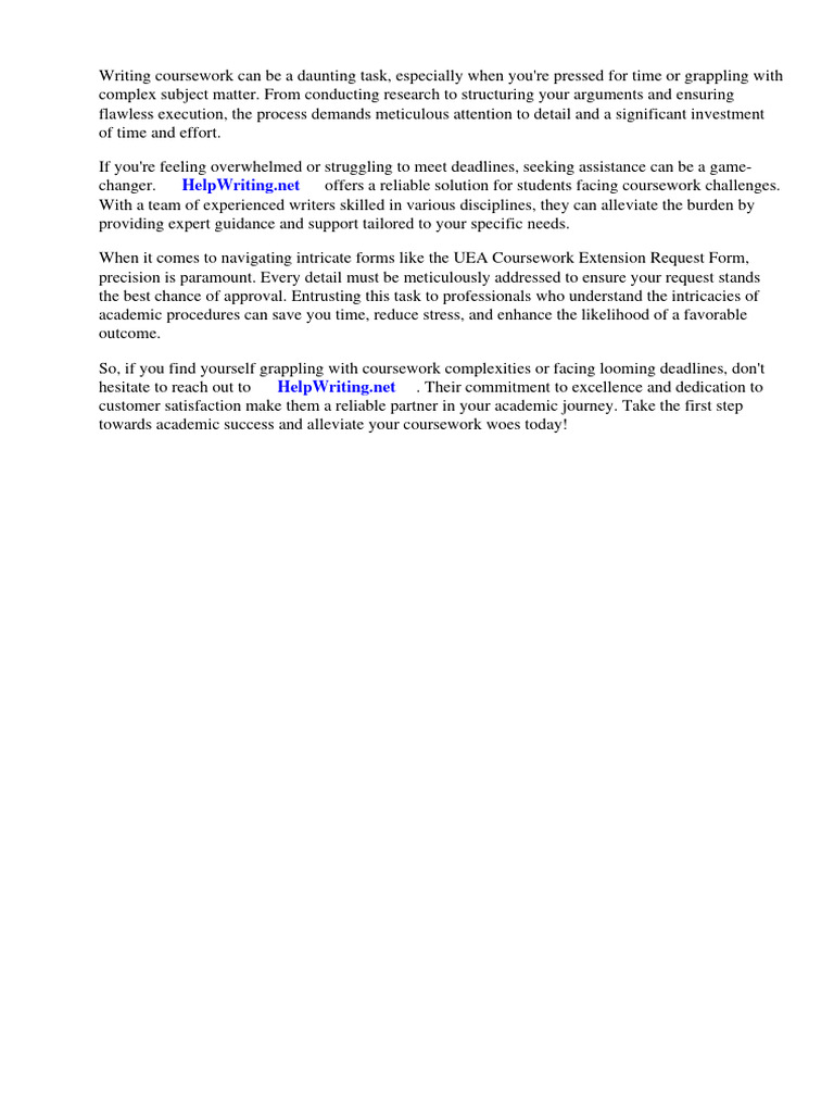 Uea Coursework Extension Request Form | PDF | Taxes | Facebook