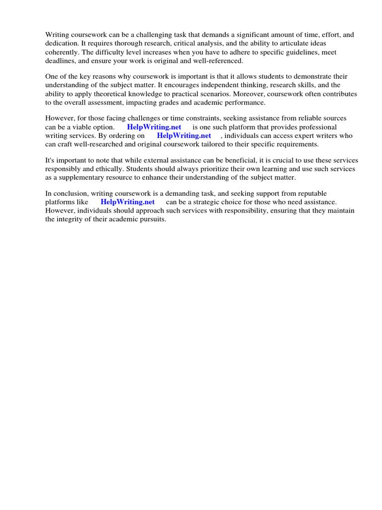 Essential Tips for Effective Coursework Writing | PDF | Thesis | Teachers