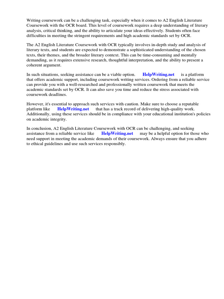 A2 English Literature Coursework Ocr | PDF | Rhetoric | Human Communication A2 English Literature Coursework Ocr | PDF | Rhetoric | Human Communication