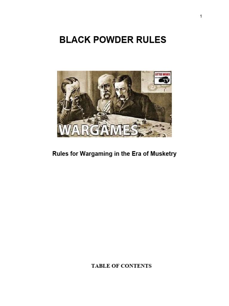 Black Powder Rules TWGS | Download Free PDF | Infantry | Reconnaissance
