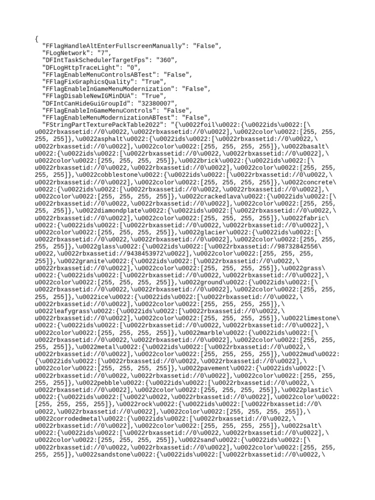 Roblox Configuration Settings Overview | PDF | Statistical Inference ...