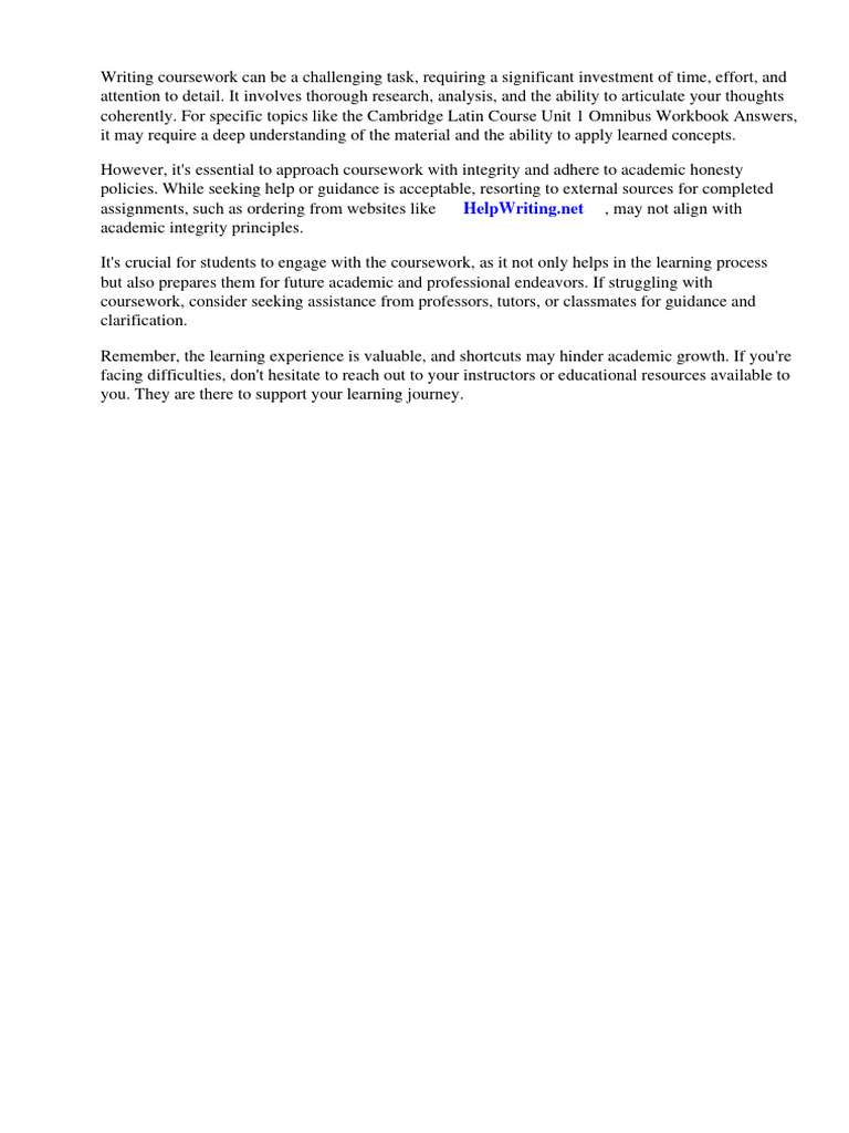 Cambridge Latin Course Unit 1 Omnibus Workbook Answers | PDF | Latin ... Cambridge Latin Course Unit 1 Omnibus Workbook Answers | PDF | Latin ...