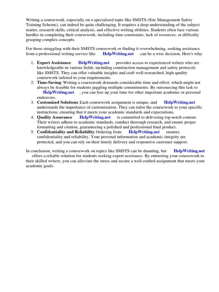 Smsts Course Homework | PDF | Safety | Occupational Safety And Health