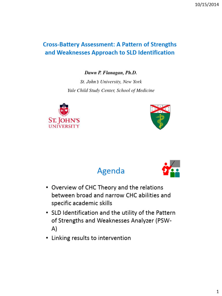 CHC To Find SLD - Cross-Battery Assessment: A Pattern of Strengths and ...