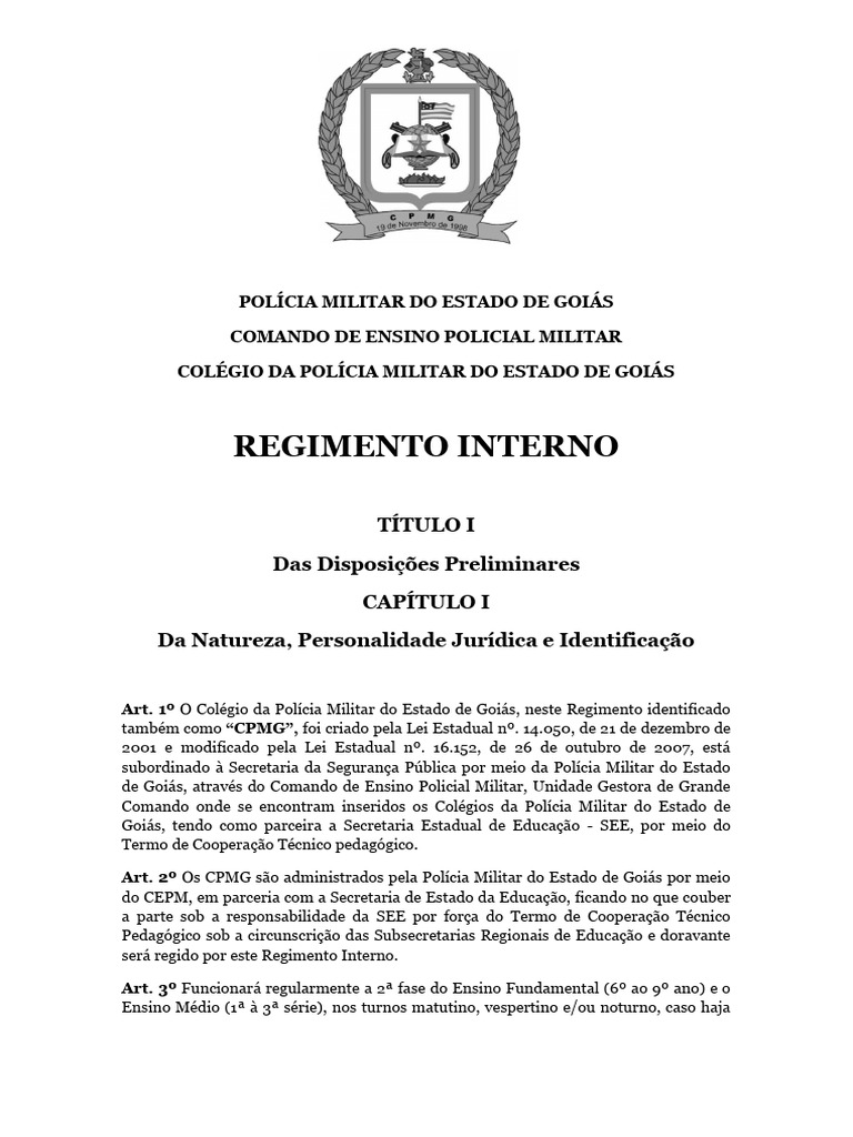 Regimento Interno | PDF
