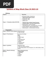 Class - 10th History Map Work | PDF