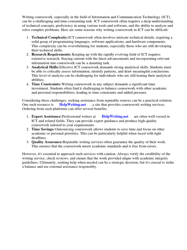 Coursework Ict | PDF | Information And Communications Technology | Software