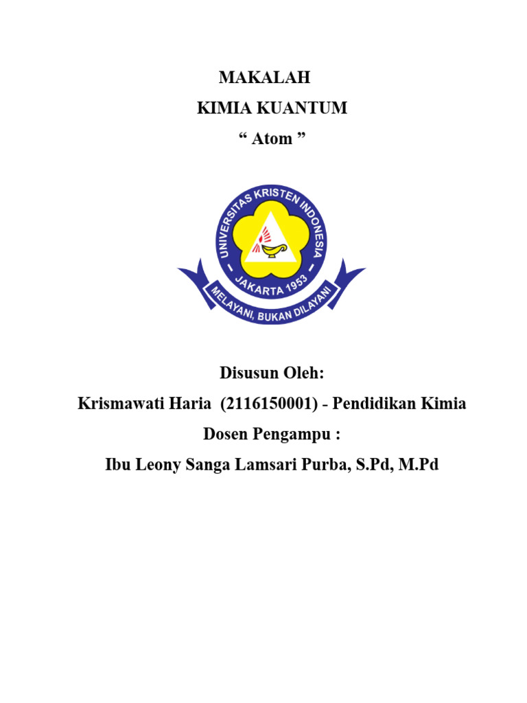 Makalah Atom | PDF
