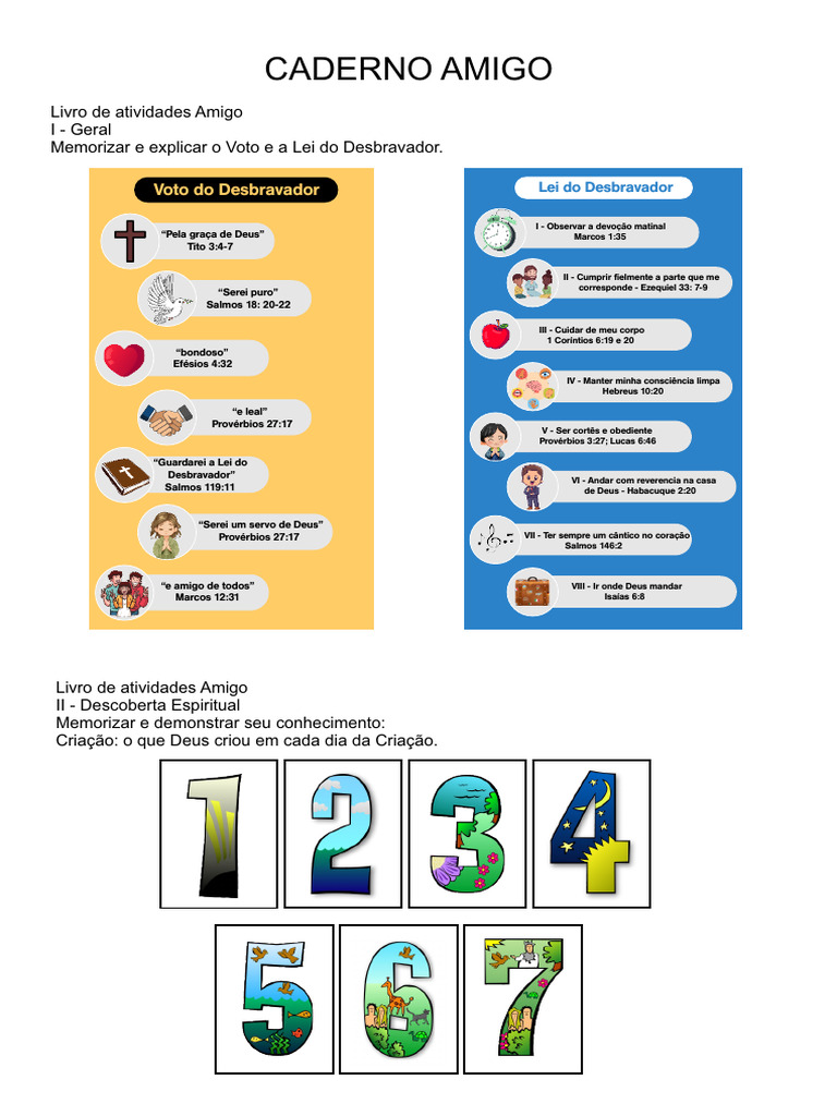 Caderno de Amigo Figuras | PDF