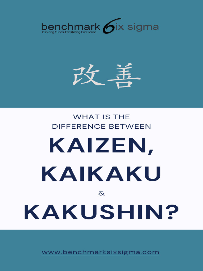 Kaizen, Kaikaku & Kakushin | PDF