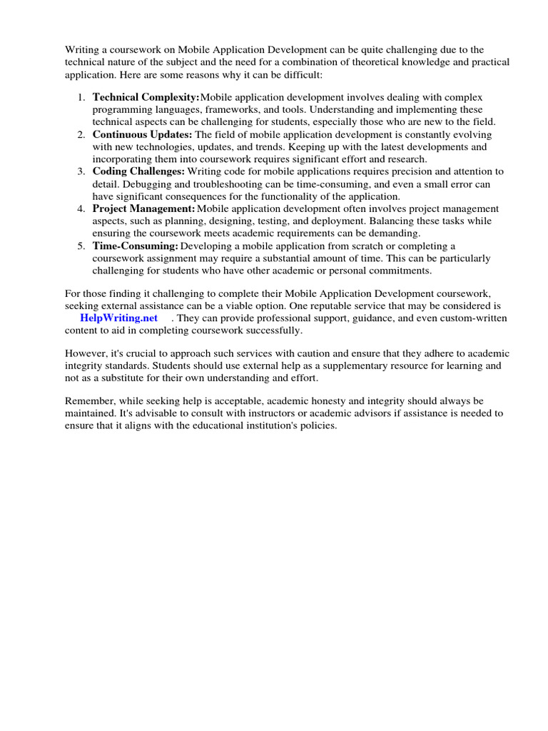 Mobile Application Development Coursework Download Free Pdf Mobile App Application Software