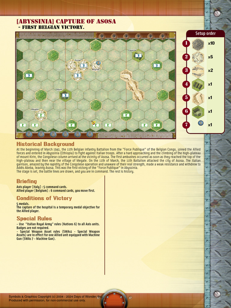 (Abyssinia) Capture of Asosa | PDF | Battles And Operations Of World ...