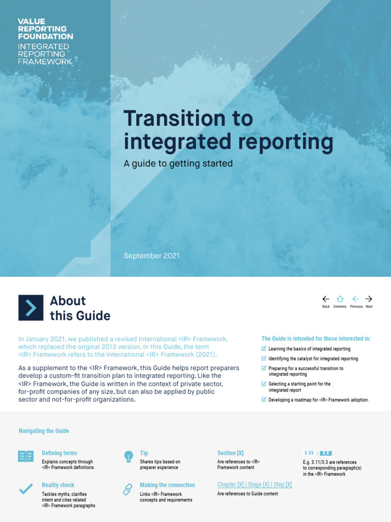 Transition To Integrated Reporting A Getting Started Guide | PDF