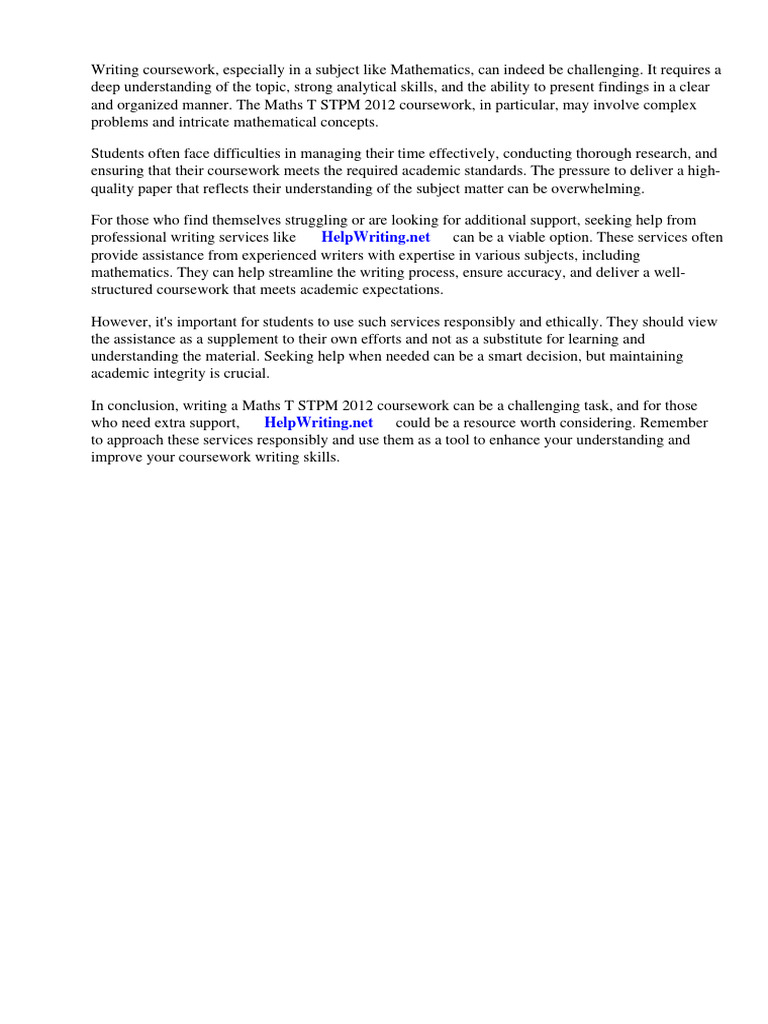 Maths T STPM 2012 Coursework Answer | PDF | Mathematics | Equations