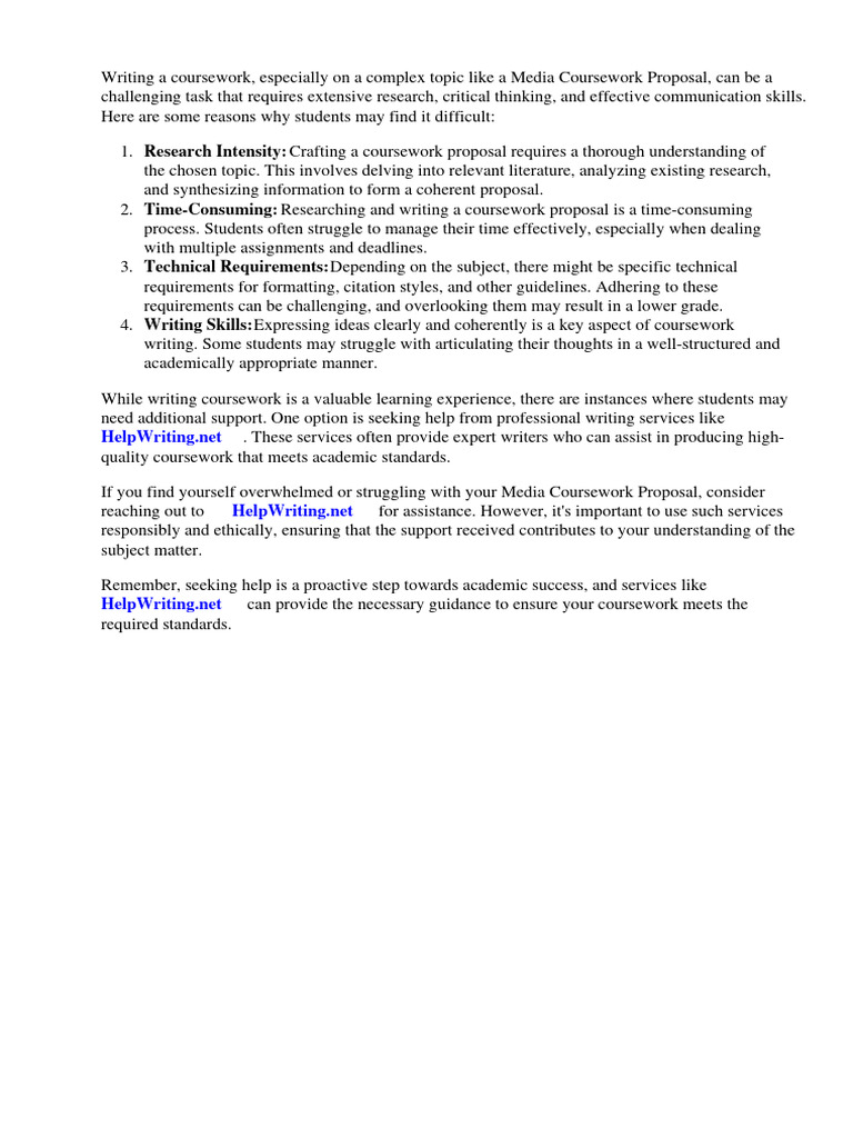 Media Coursework Proposal | PDF | Advertising | Multimedia