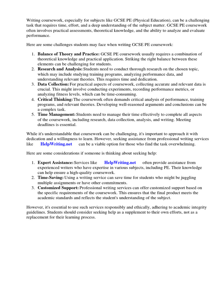 Gcse Pe Coursework Training Programme | PDF | Physical Fitness | Theory