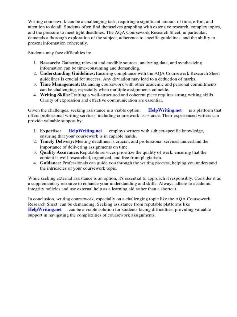 Aqa Coursework Research Sheet | PDF | Facebook | Linked In