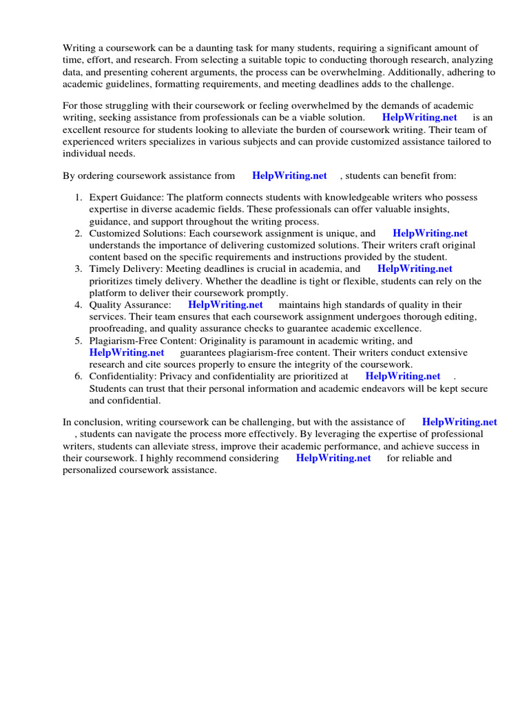 How To Write A Coursework | Download Free PDF | Proofreading | Thesis