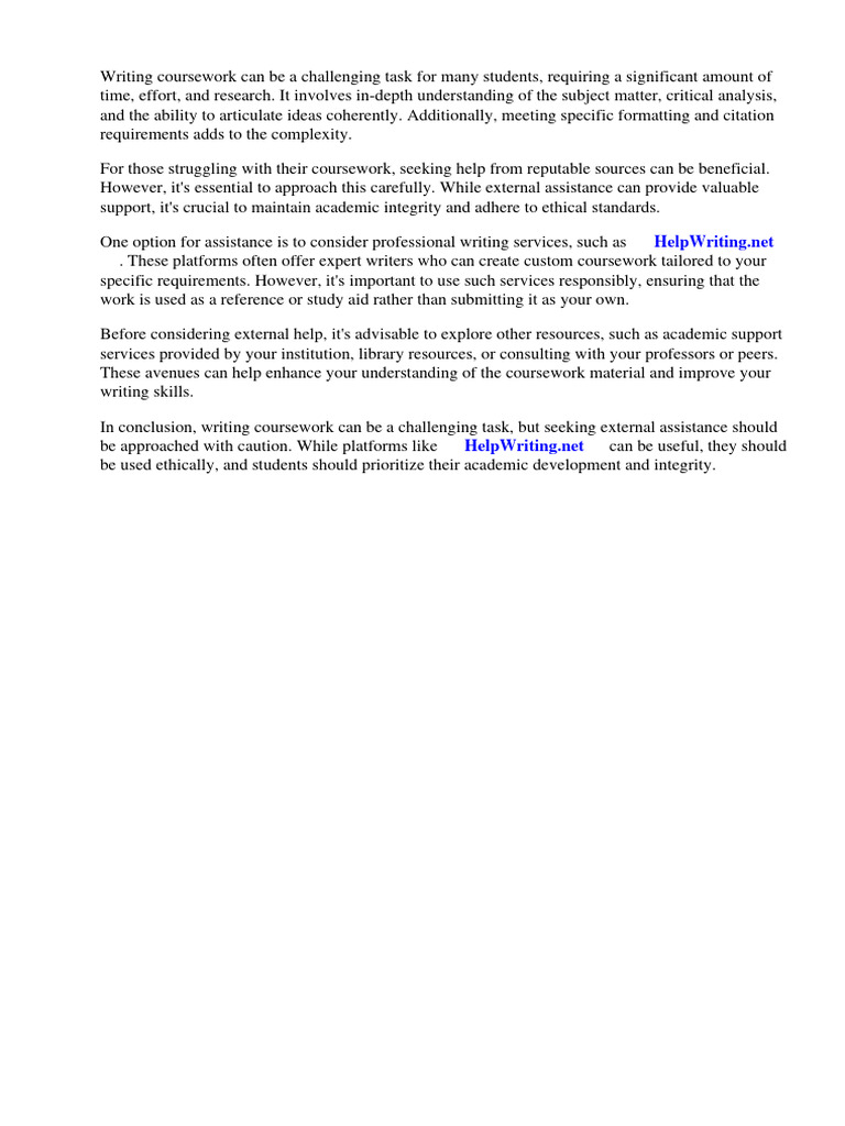 Ifs Afa Coursework Examples | PDF | Résumé