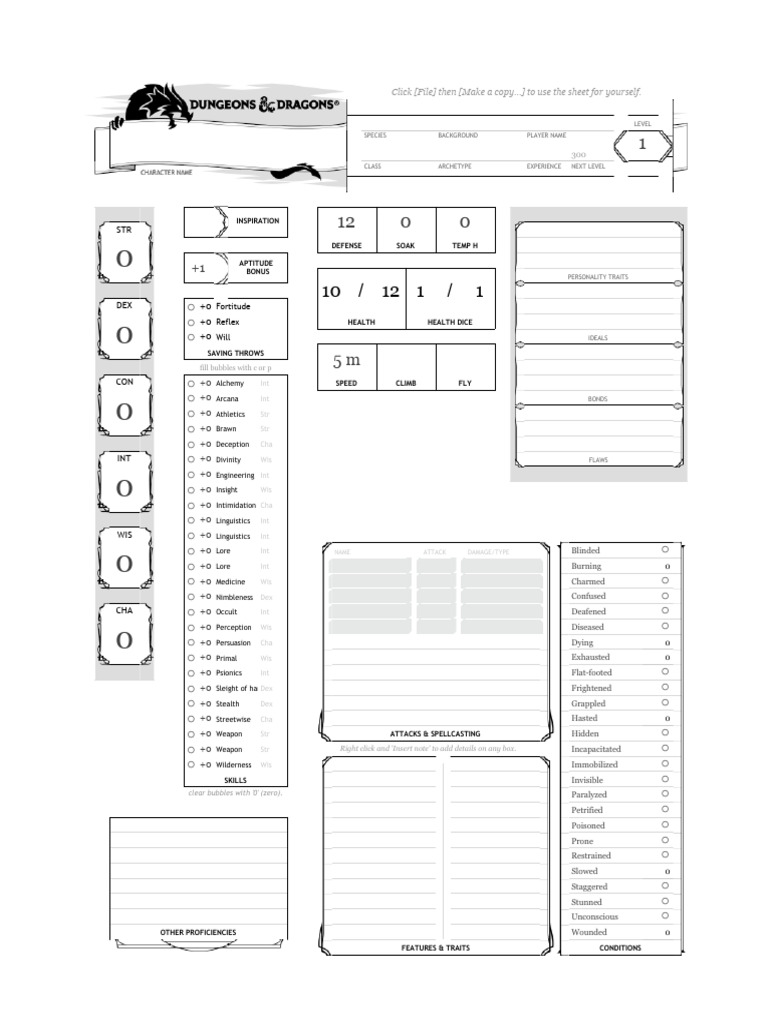 Kryx RPG Character Sheet - KryxRpg | PDF | Tabletop Games | Gaming