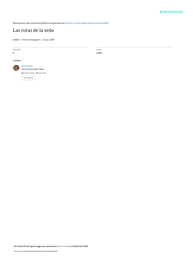 Las Rutas de La Seda | PDF | Ruta de la Seda | dinastía Tang