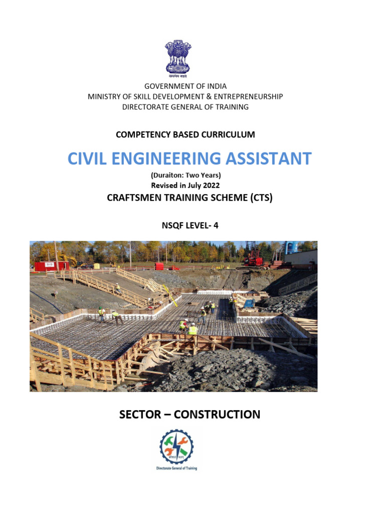 Civil Engineering Assistant - CTS2.0 - NSQF-4 | PDF | Building Engineering | Civil Engineering