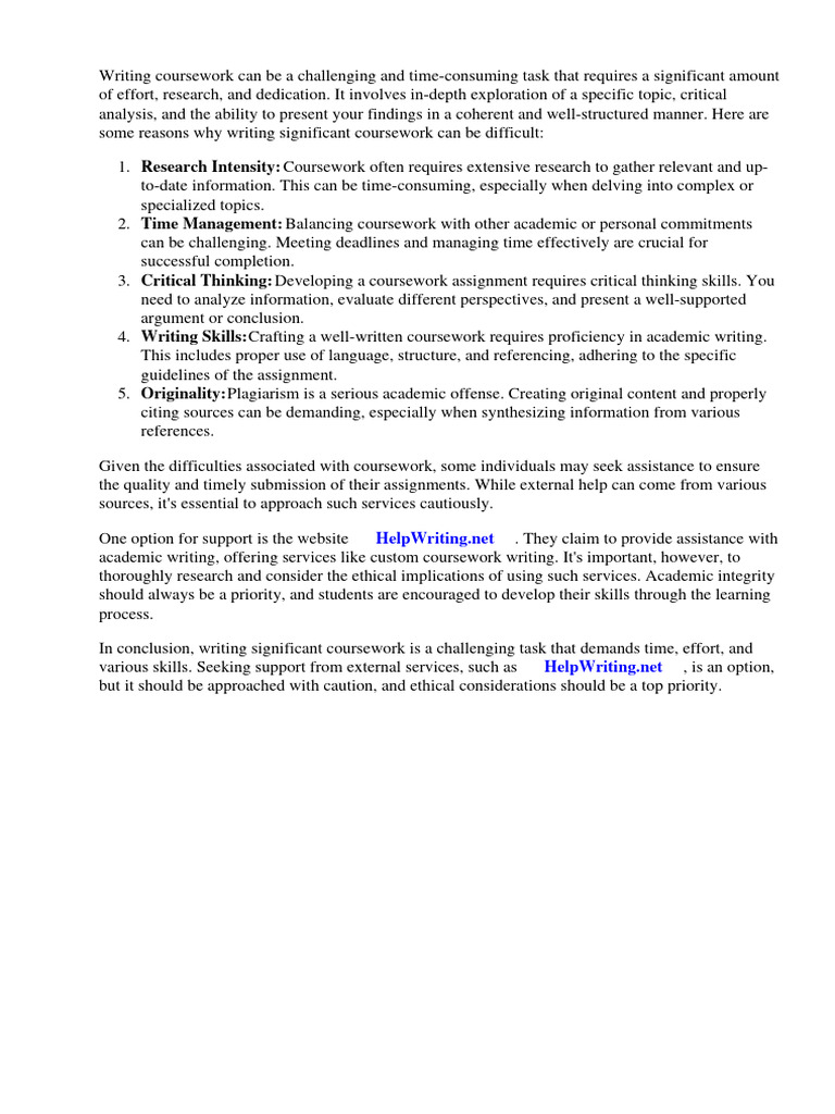 Significant Coursework | PDF | E Commerce | Thesis