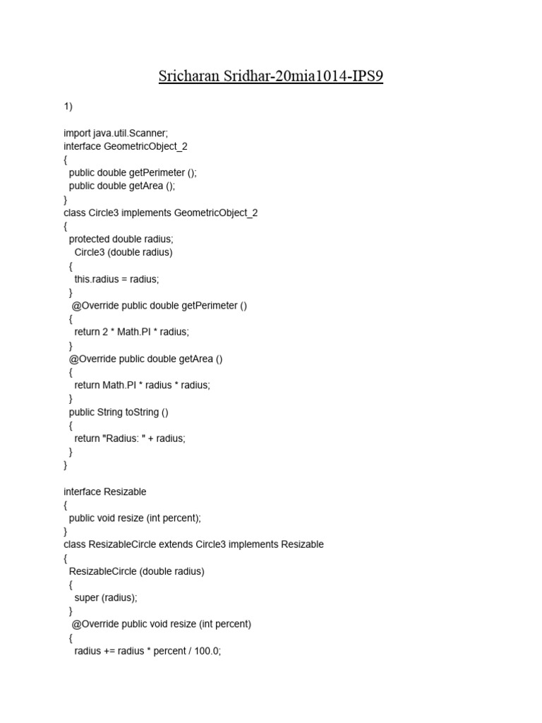 Java Geometric Shapes and Movement | PDF | Area | Elementary Geometry