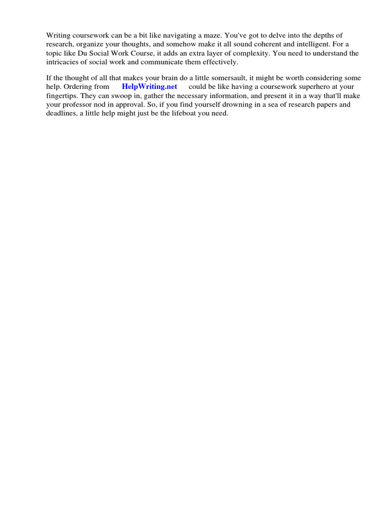 Du Social Work Course | PDF | Social Work | Learning Du Social Work Course | PDF | Social Work | Learning