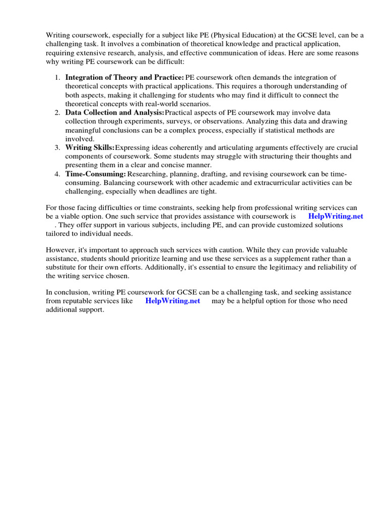 Pe Pep Coursework Gcse | PDF | Physical Fitness | Theory