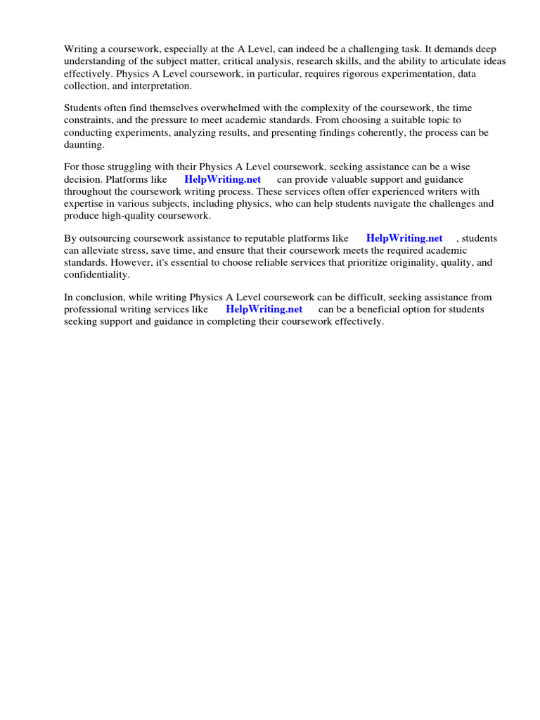 Physics A Level Coursework Ideas | Download Free PDF | Physics | Gce ...