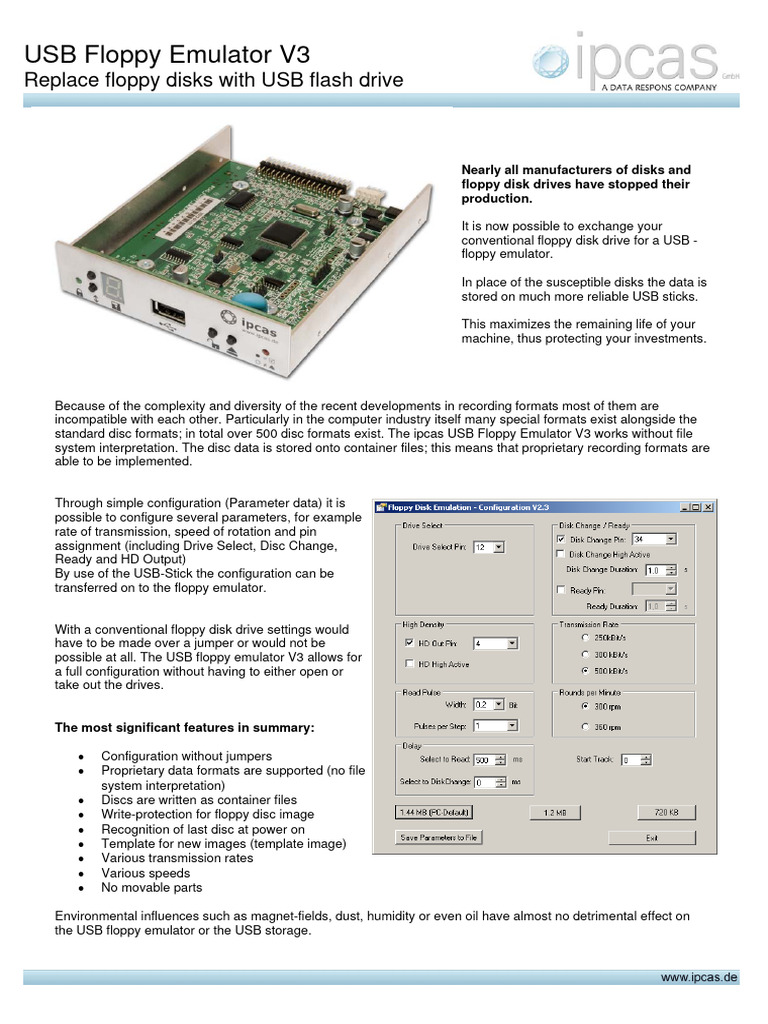 Emulateurfloppyusb V3 | PDF | Usb Flash Drive | Floppy Disk