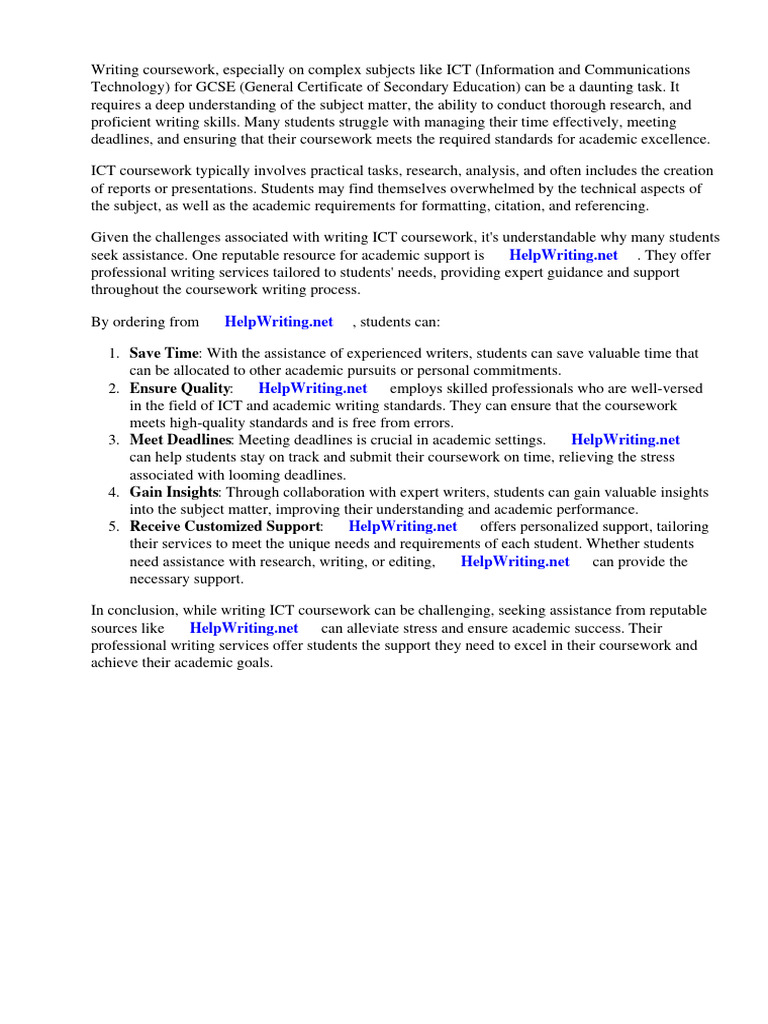 Ict Coursework Gcse Examples | PDF | Internet | Read Only Memory
