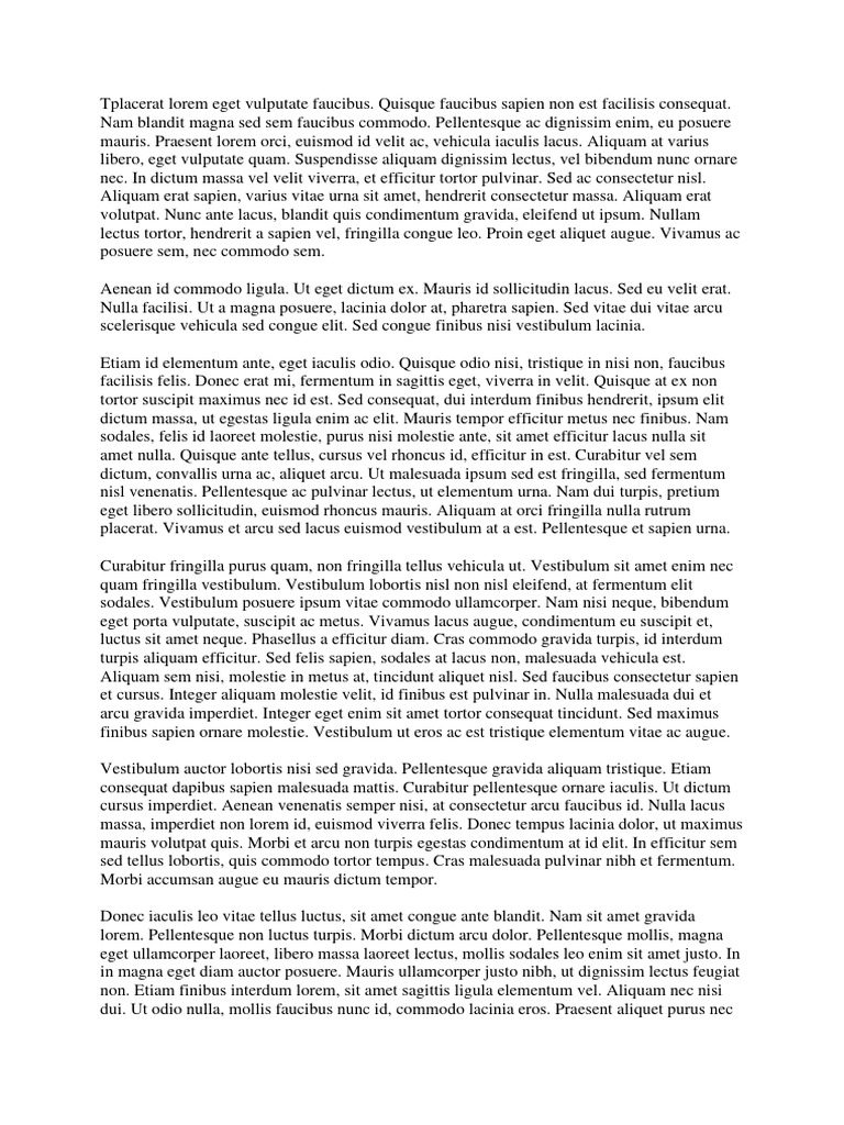 Tplacerat Lorem Eget Vulputate Faucibus | PDF