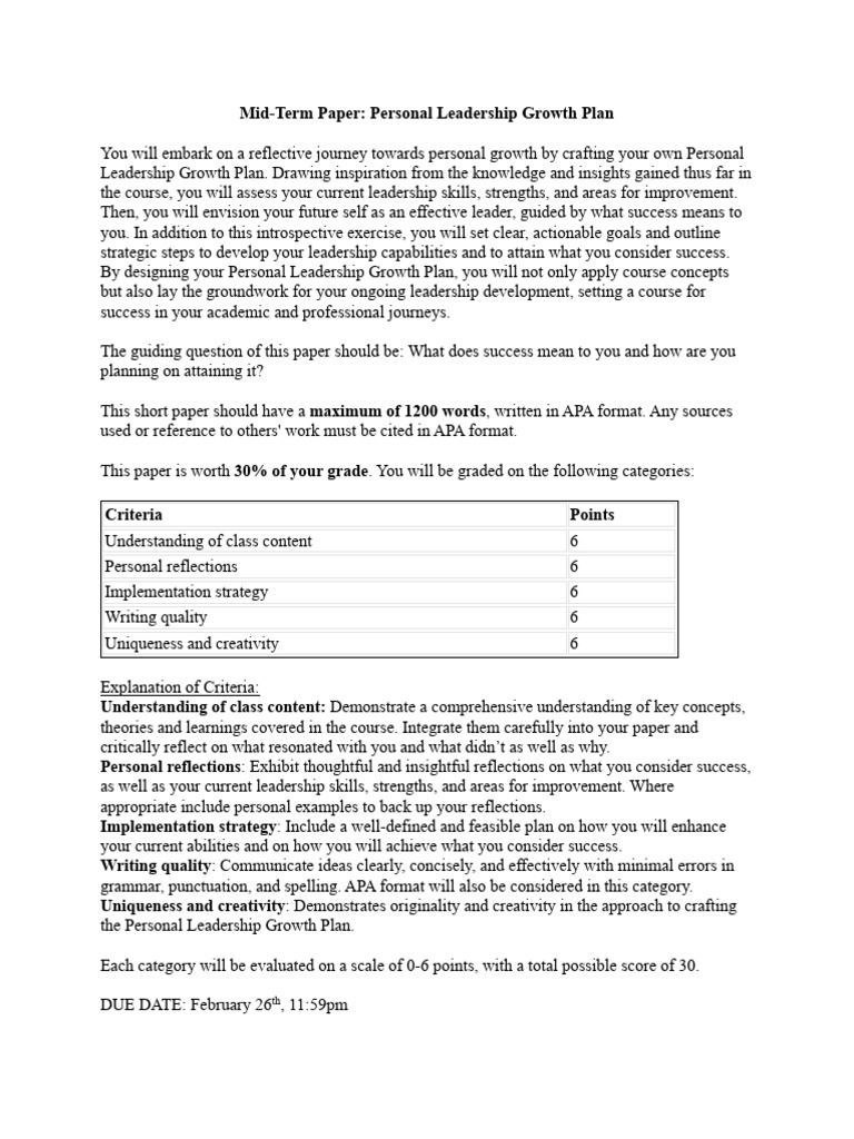 Mid Term Paper | Download Free PDF | Leadership | Creativity