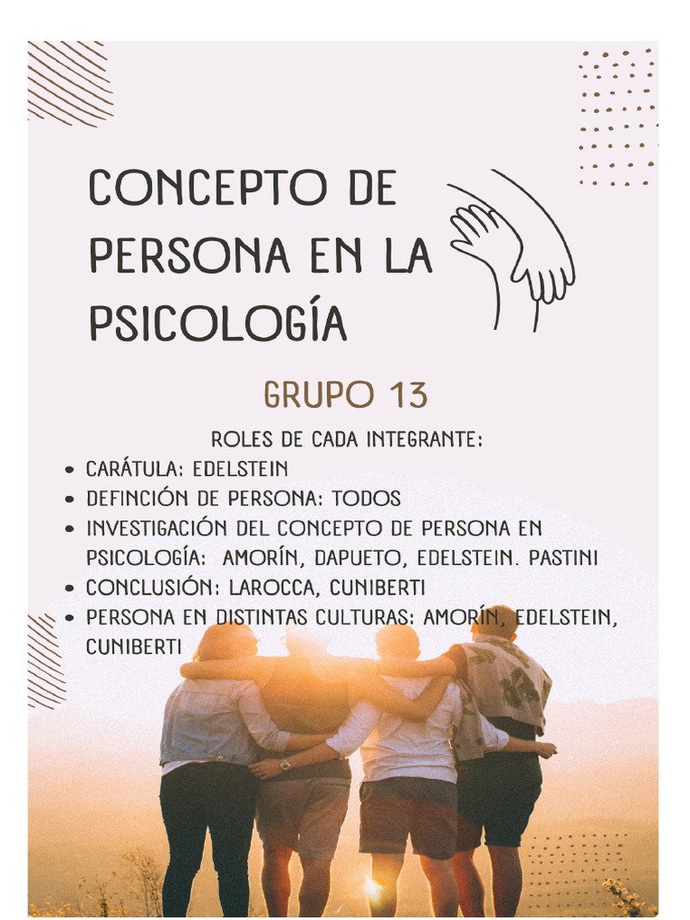 Concepto de Persona en La Psicología | PDF | Sicología | Concepto