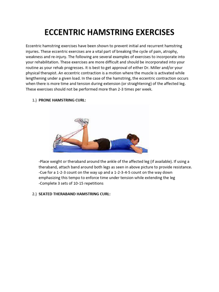 Eccentric Hamstring Exercises | Download Free PDF | Muscle Contraction ...