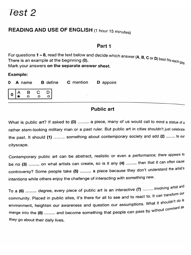 Reading Cae 4 Test 2 Pdf