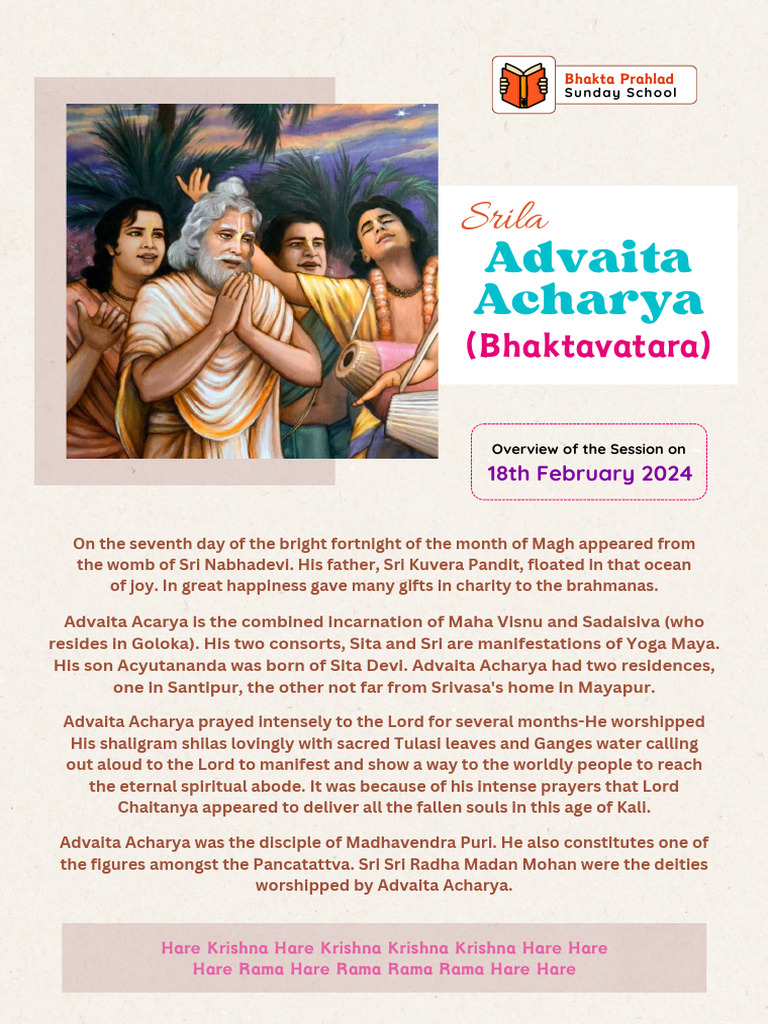 Srila Advaita Acharya | PDF