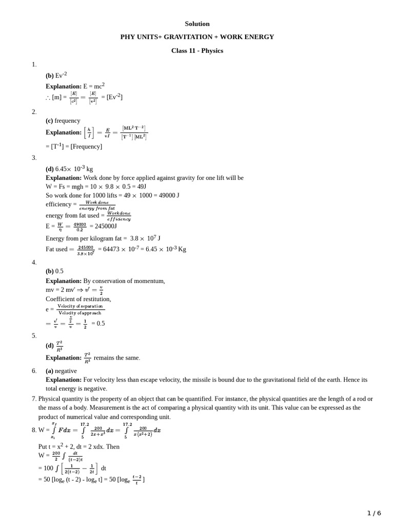 Phy Grav. +wep + Units | PDF | Collision | Acceleration