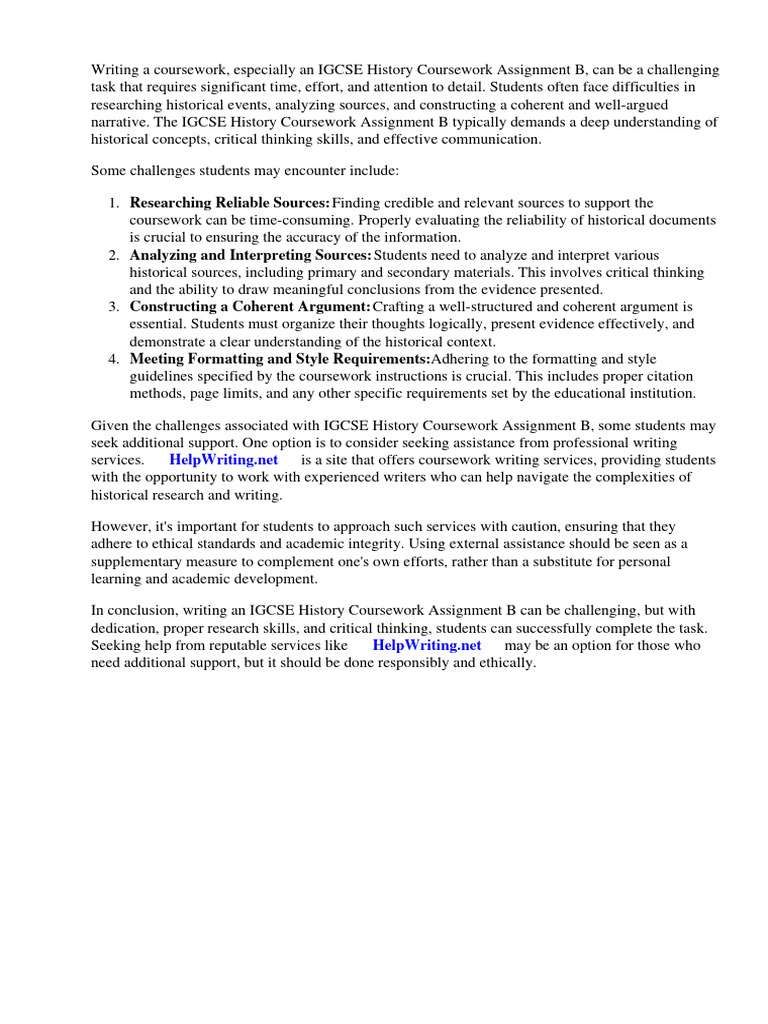 Igcse History Coursework Assignment B | PDF | Adolf Hitler