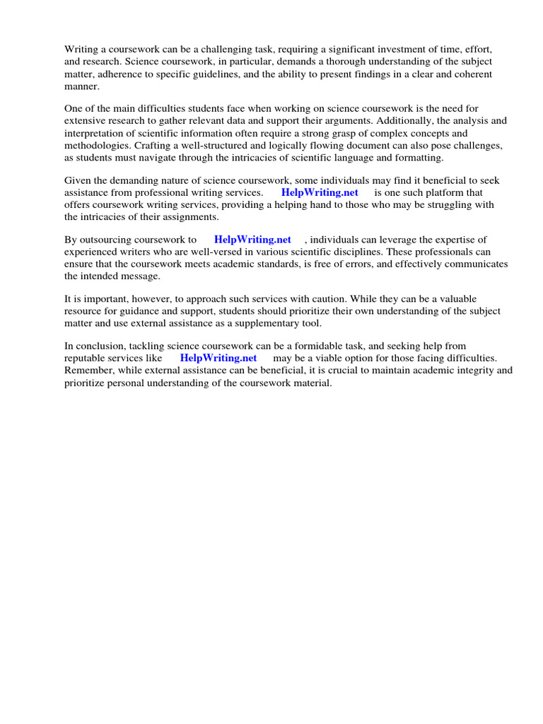 Science Coursework B Titles 2015 | PDF | Science | Textbook