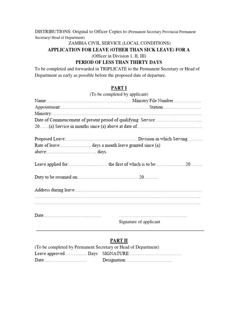 Local-Leave-Form 1 | PDF