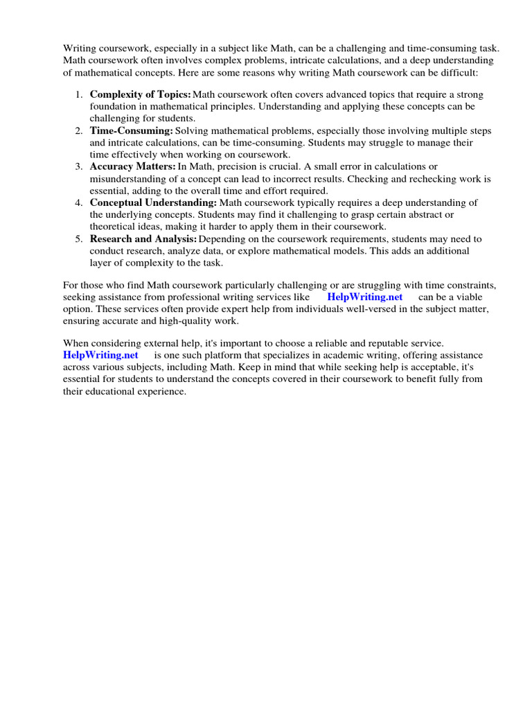 Math T Coursework 2016 Sem 1 | PDF | Mathematics | Methodology