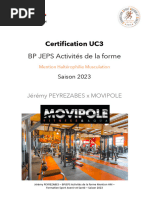 Plan Dossier Bpjeps Uc1 & Uc2 | PDF | Bilan comptable | la communication
