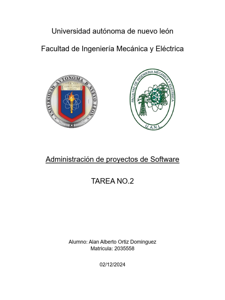 Admin de Proyectos Tarea 2 | PDF | Software | Scrum (desarrollo de software)
