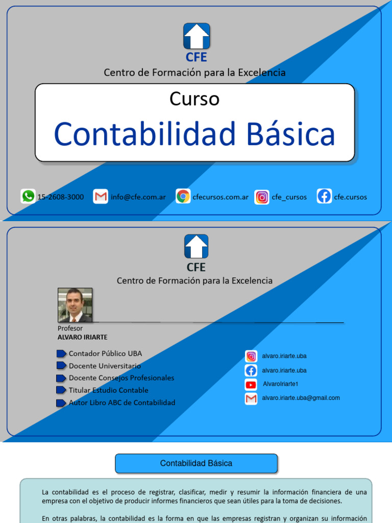Contabilidad Basica CFE | PDF | Contabilidad | Negocios económicos