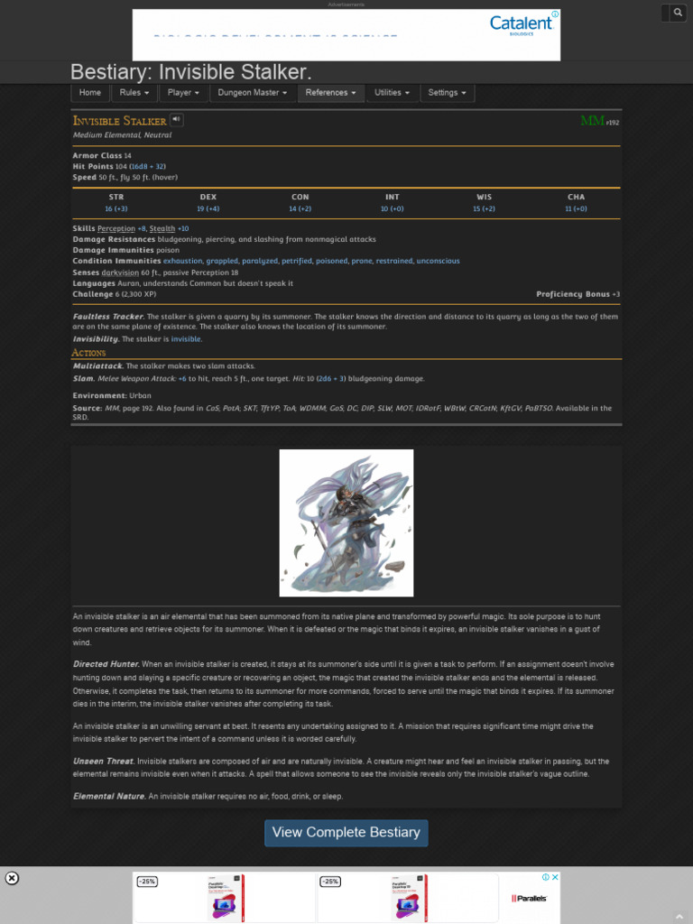 Invisible Stalker - 5etools | PDF