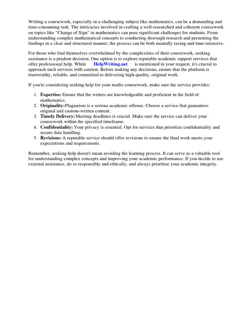 Maths Coursework Change of Sign | PDF | Numbers | Spreadsheet