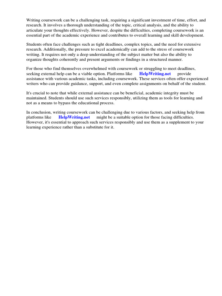 All of The Following Are Examples of What Rigorous Coursework in High ...